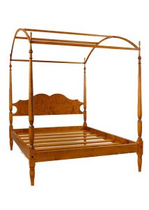 Sheraton Turned Post Bed - Benner's Woodworking